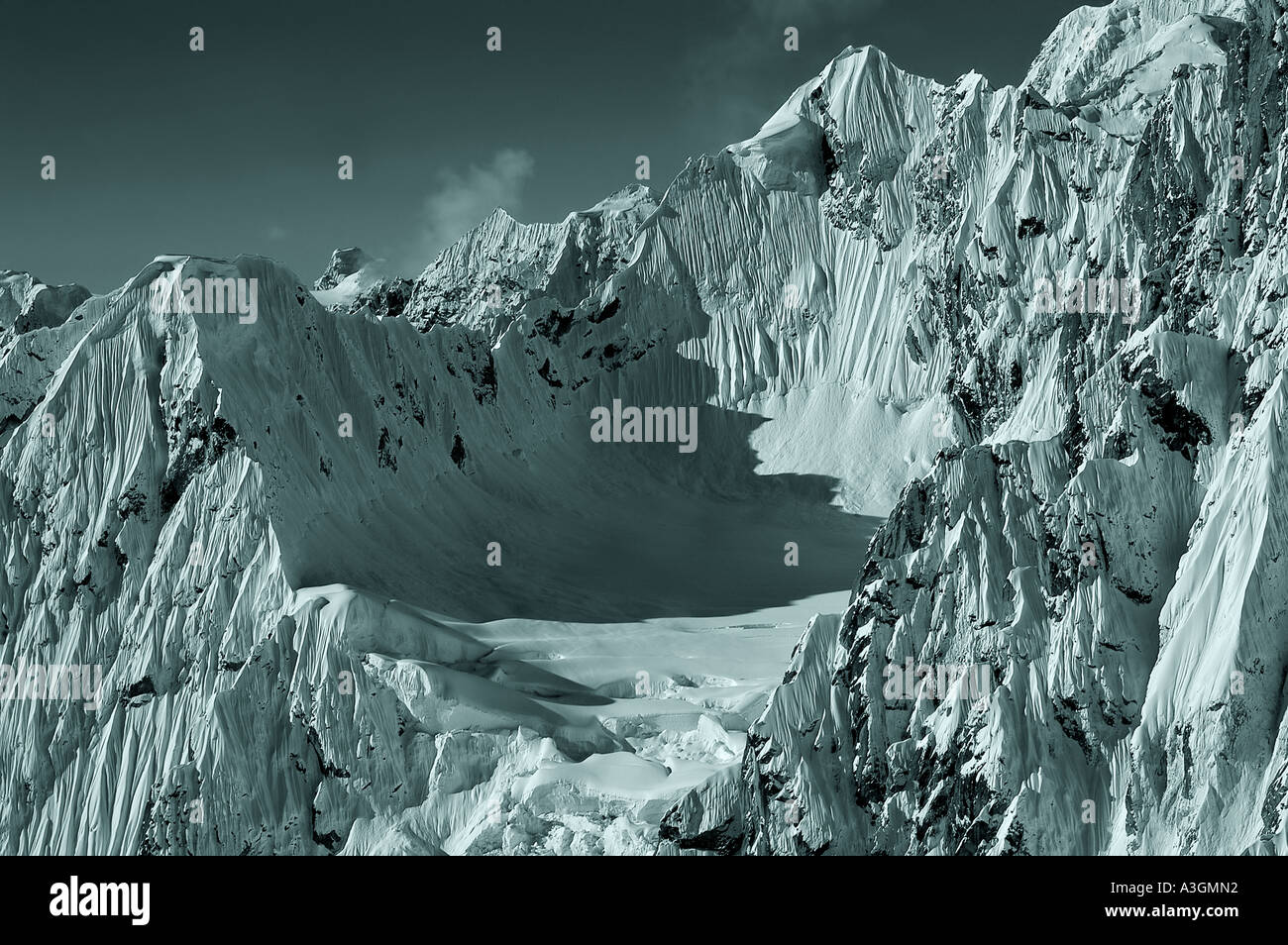Basin to the East of Mt. Hunter /4,441m./, North America, Alaskan Range ...