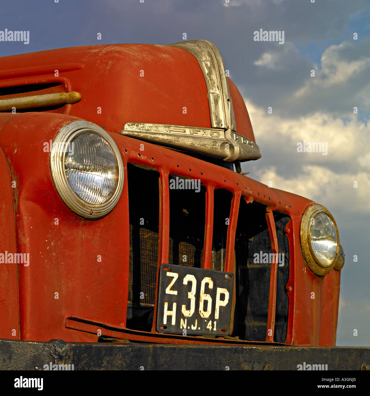 Old Rusty Red Collectors Car Stock Photos & Old Rusty Red Collectors ...