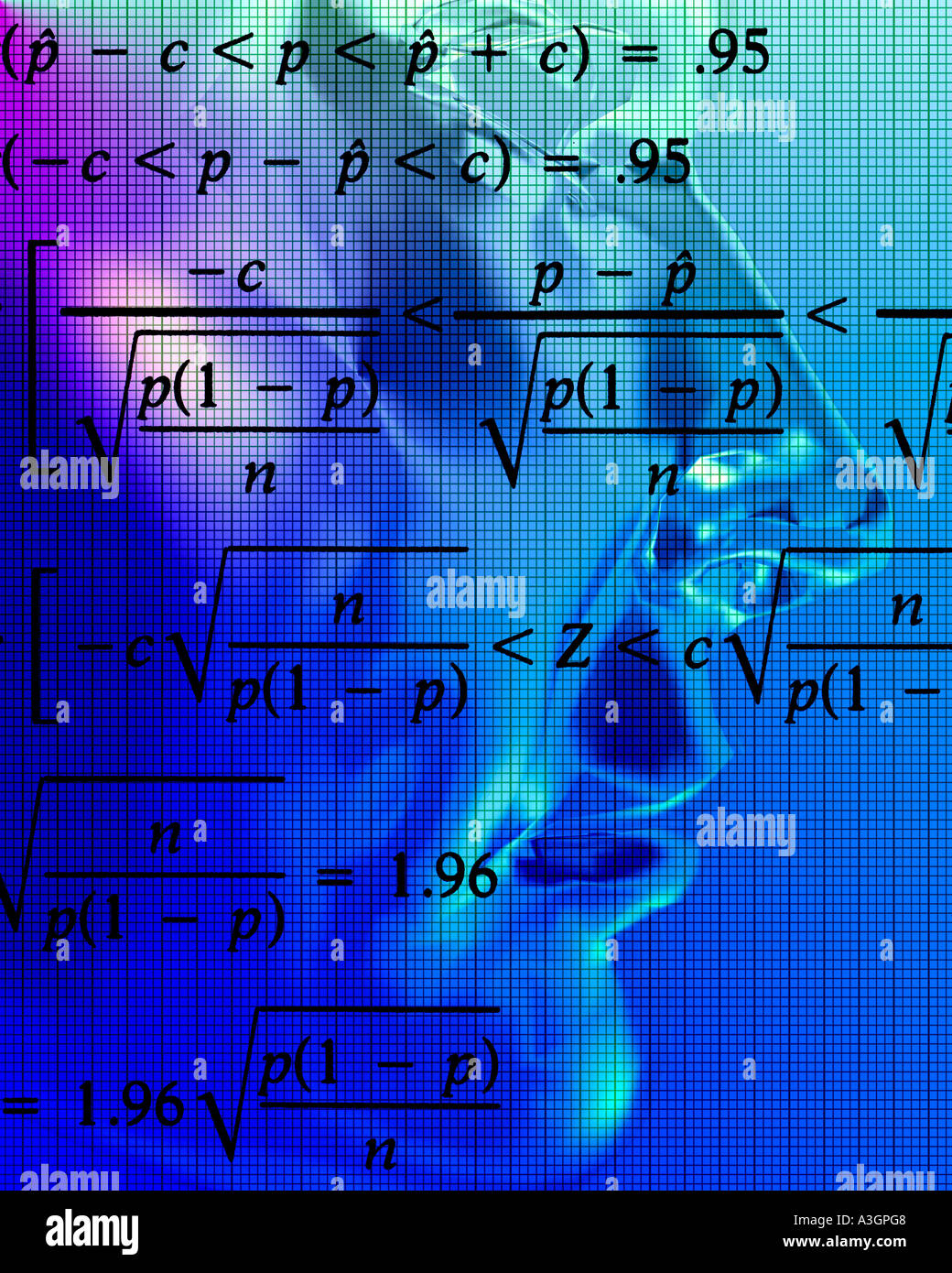 computer generated robot head with symbols projected on face Stock ...