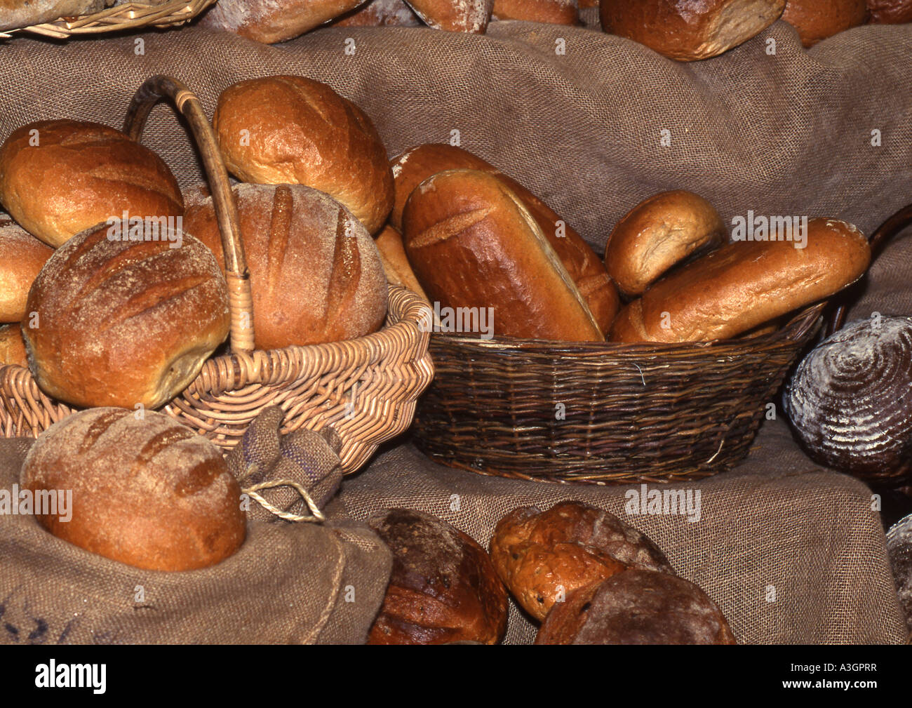 Bread display BBC Good Food Show Olympia London Stock Photo - Alamy