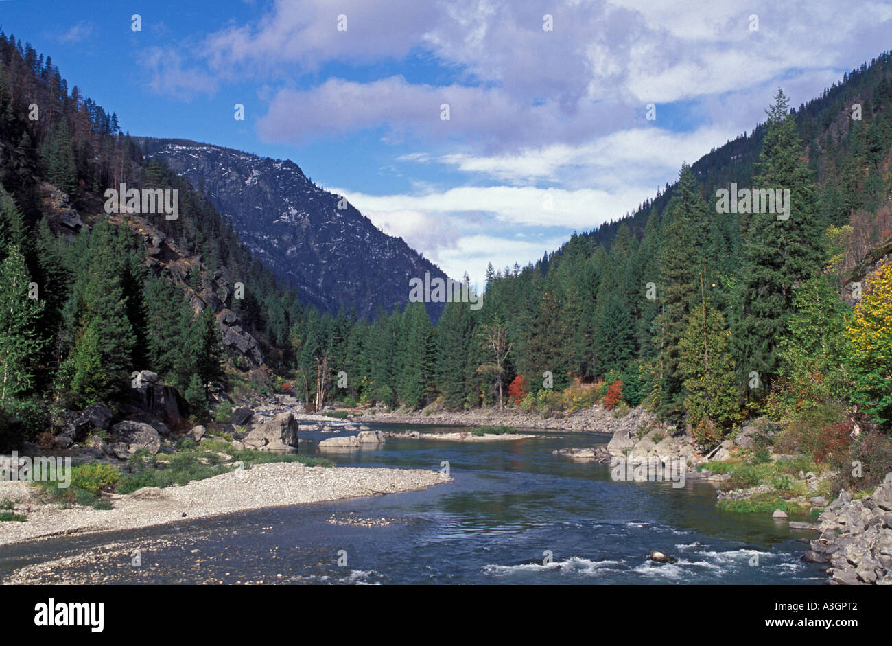 Wenatchee River in Tumwater Canyon Wenatchee National Forest Cascade ...