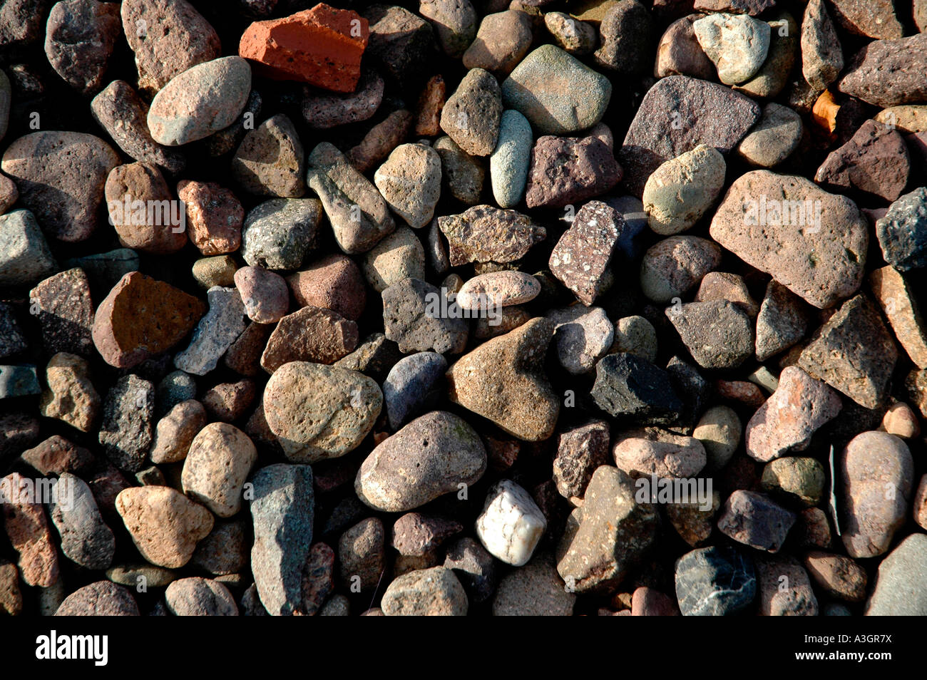 Pebbles and stones in sunshine Stock Photo - Alamy