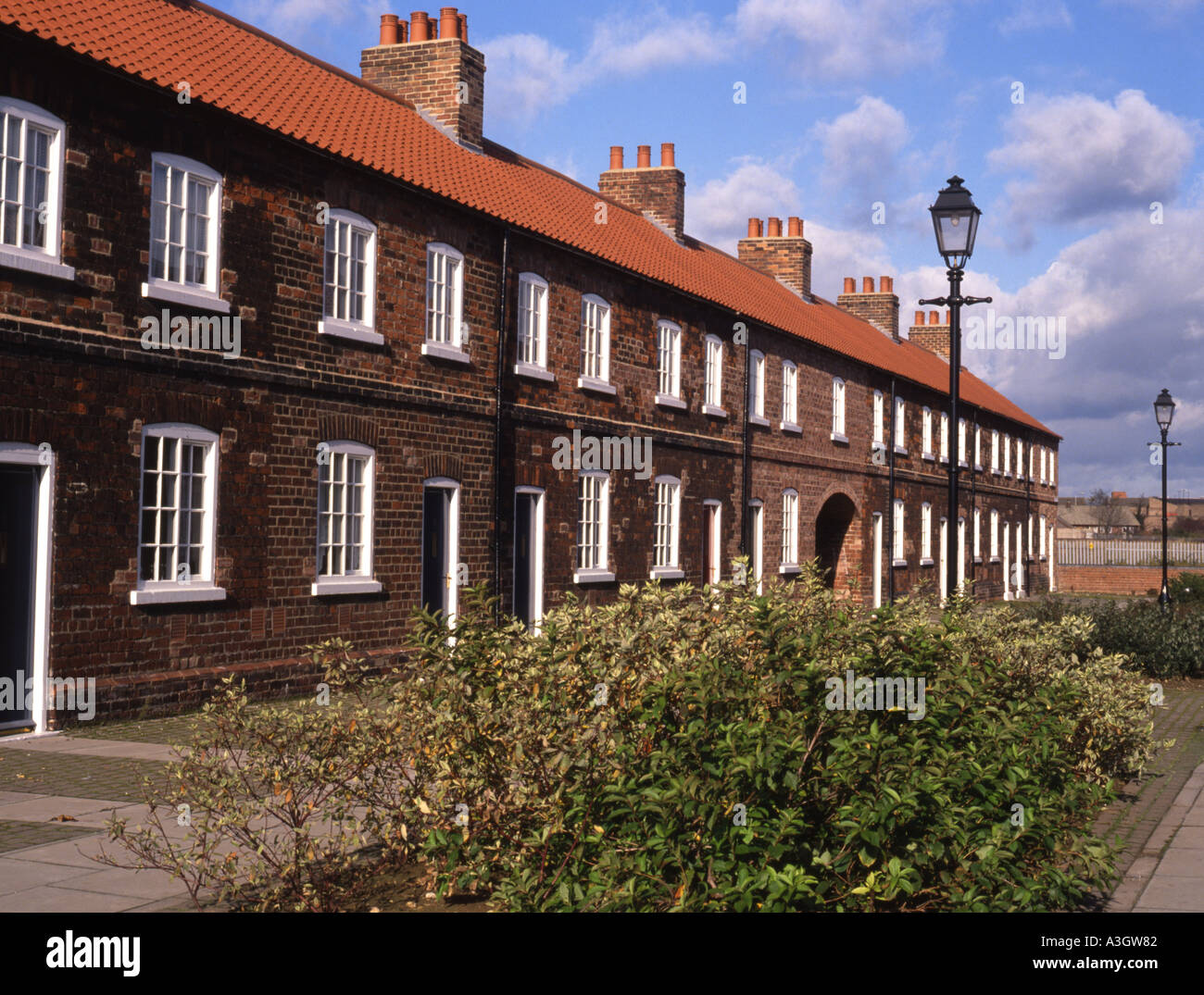 Town back to back houses build in late nineteenth century renovated to ...