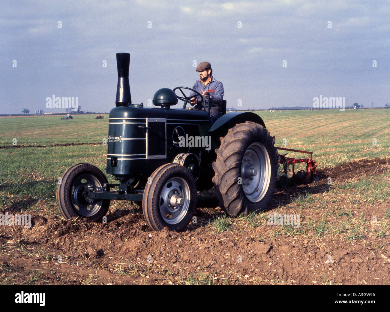 Vintage tractor plough hi-res stock photography and images - Alamy