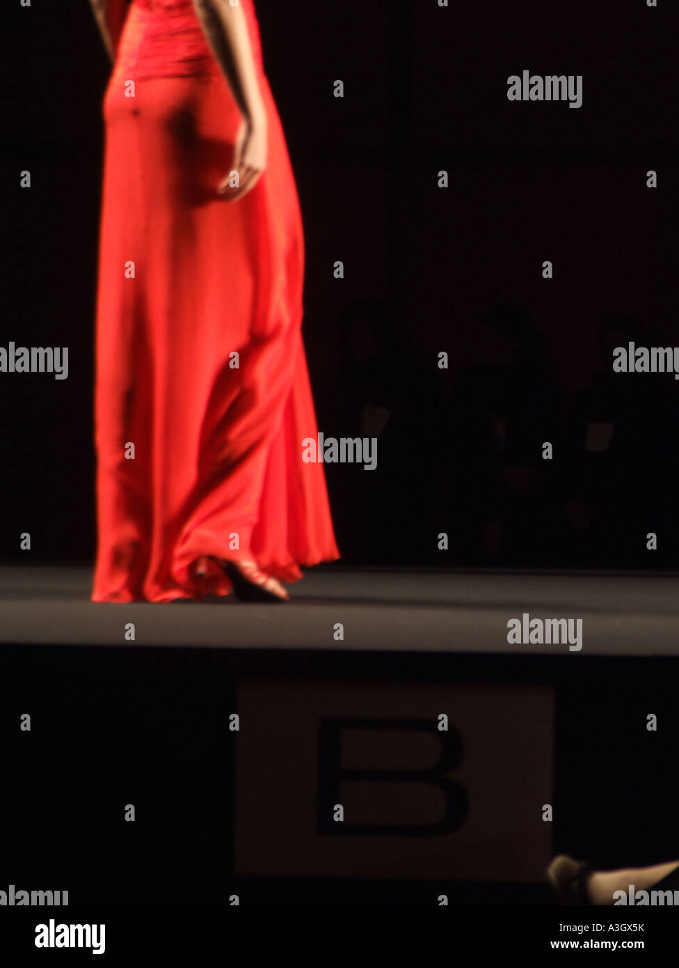 female model at fashion show in rome Stock Photo - Alamy