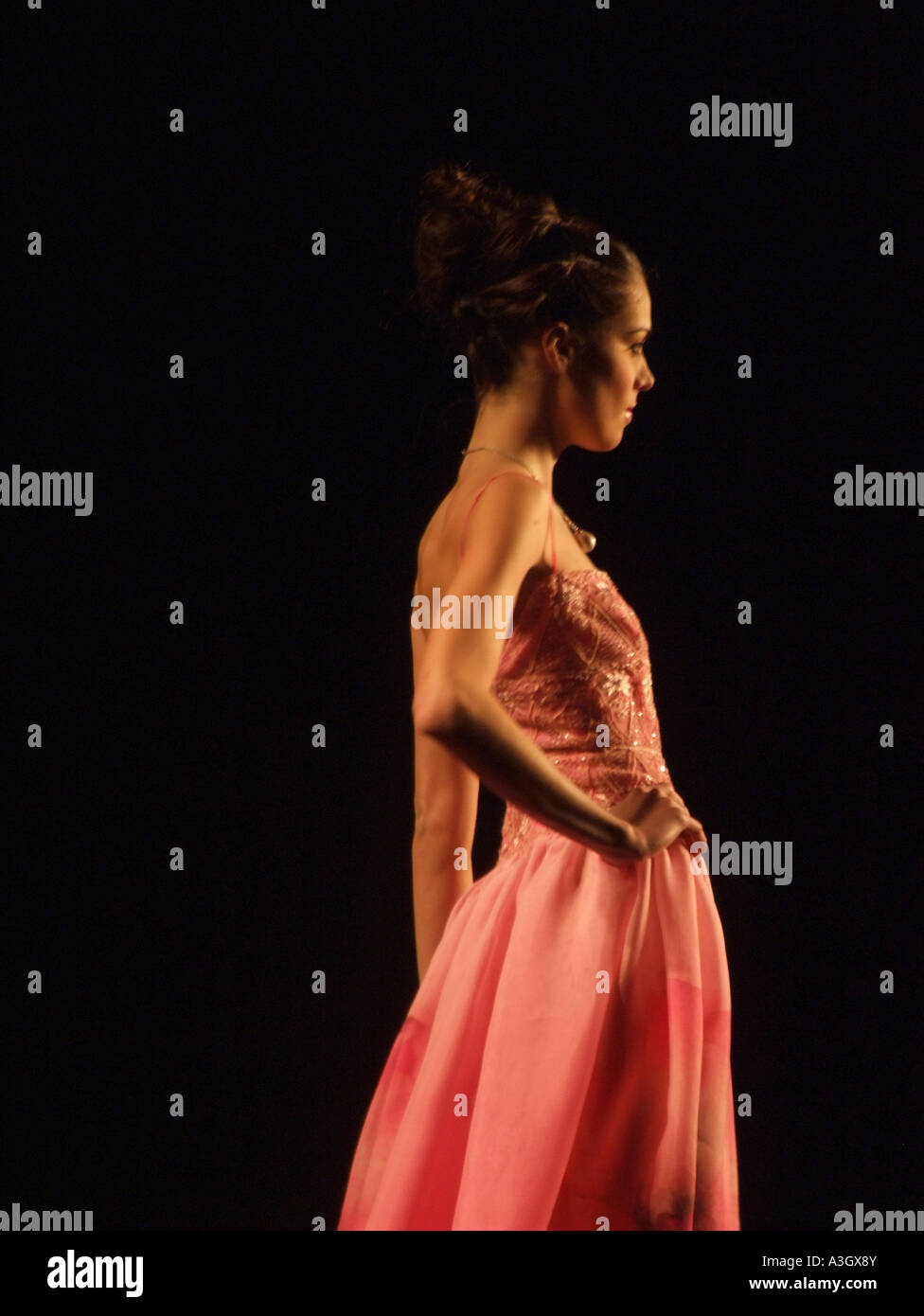 female model at fashion show in rome Stock Photo - Alamy