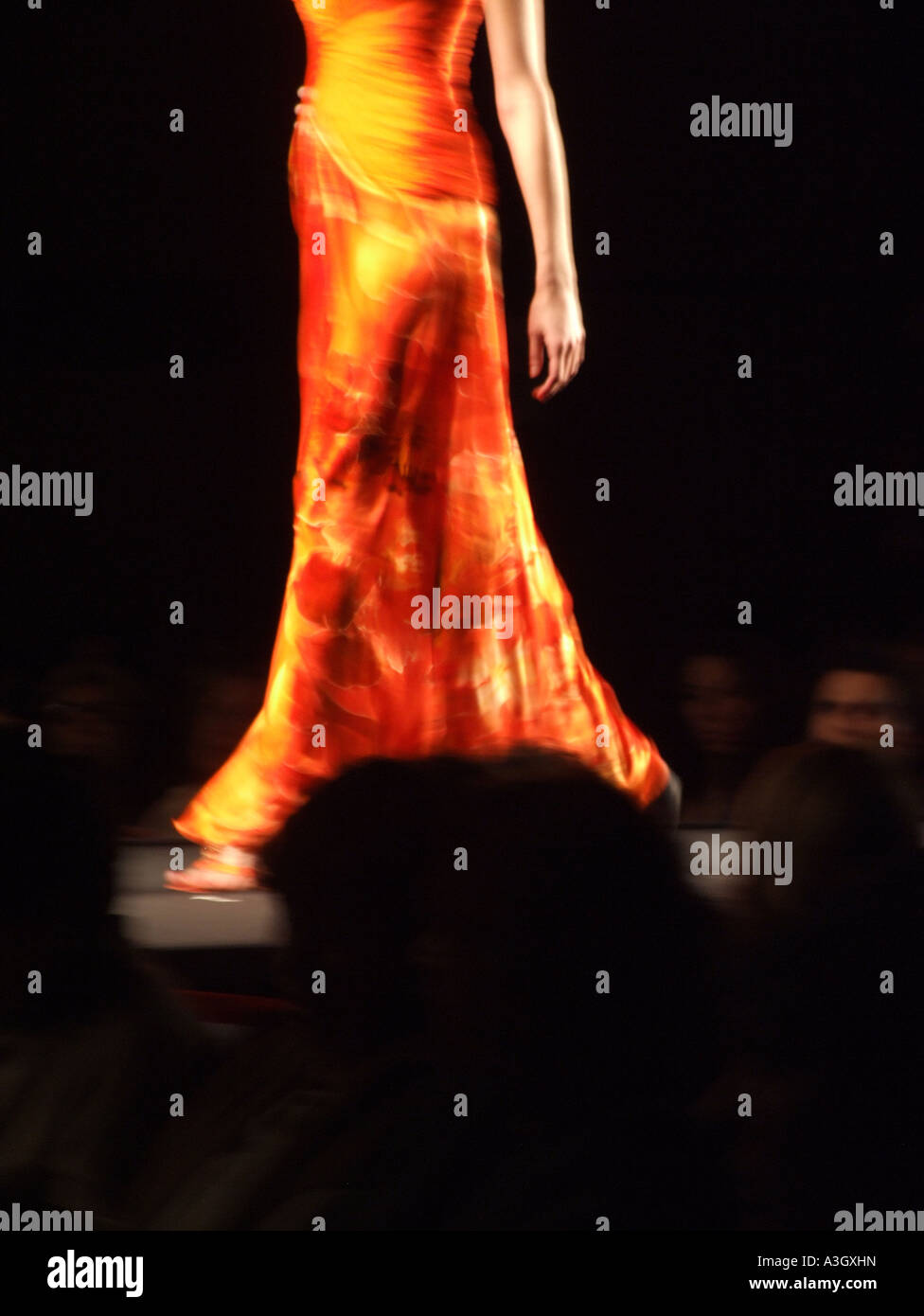 female model at fashion show in rome Stock Photo - Alamy