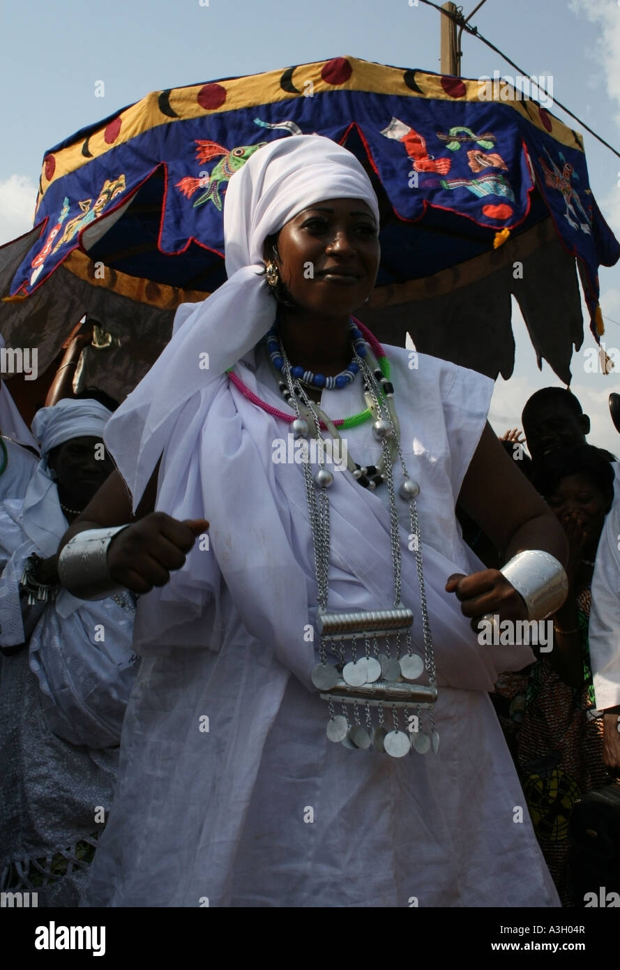 Chief of Family Celebrations , Abomey , Benin , West Africa Stock Photo ...