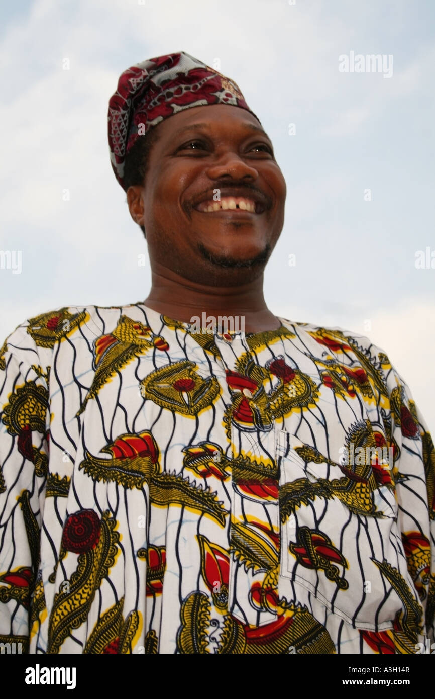 Portrait of a Nigerian man living in Benin Stock Photo - Alamy