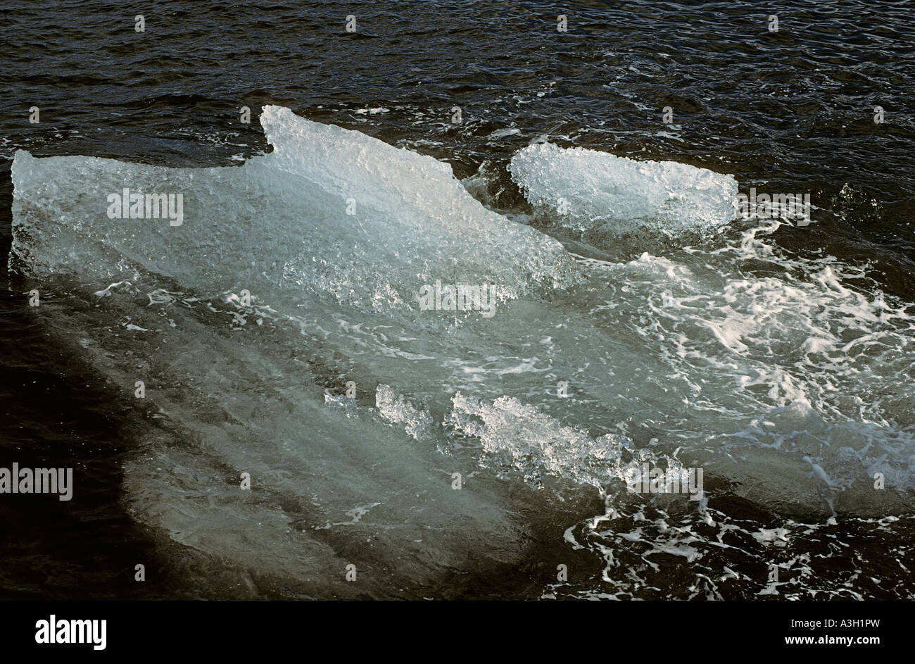 Green Growler Ice Arctic Ocean Stock Photo - Alamy