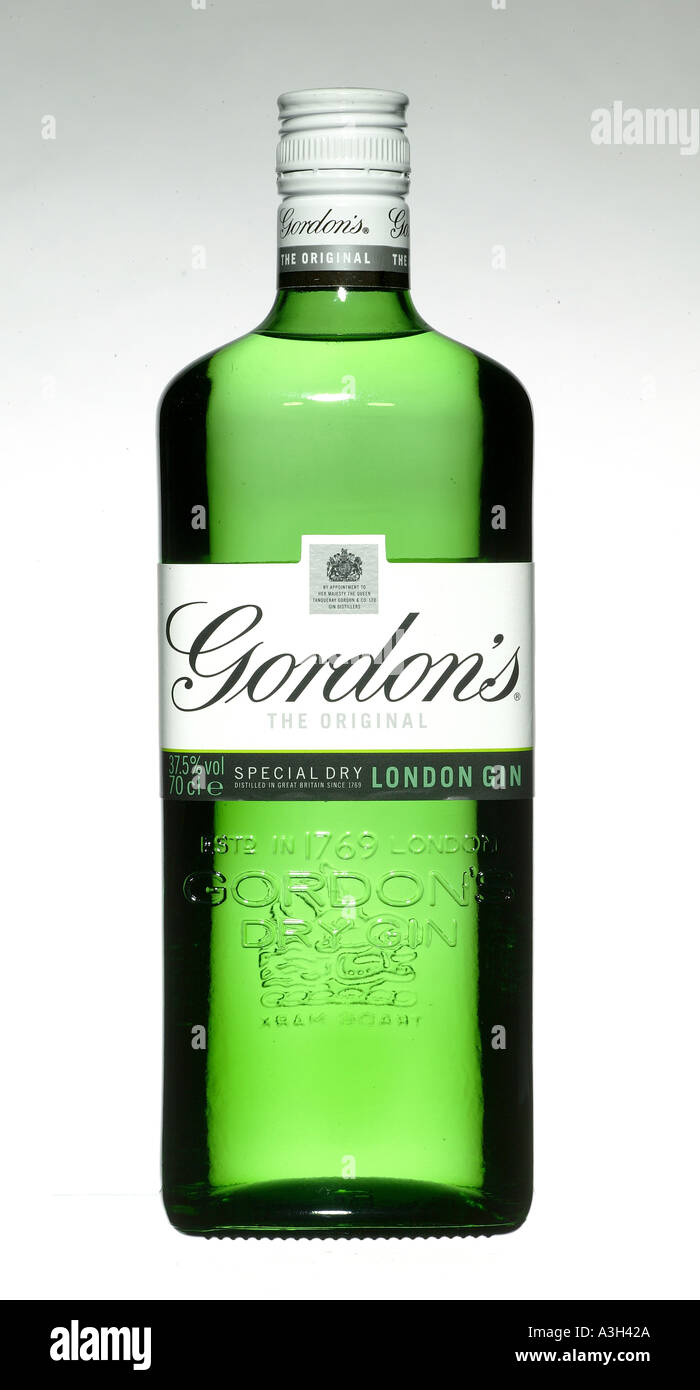 Gordon's gin bottle hi-res stock photography and images - Alamy