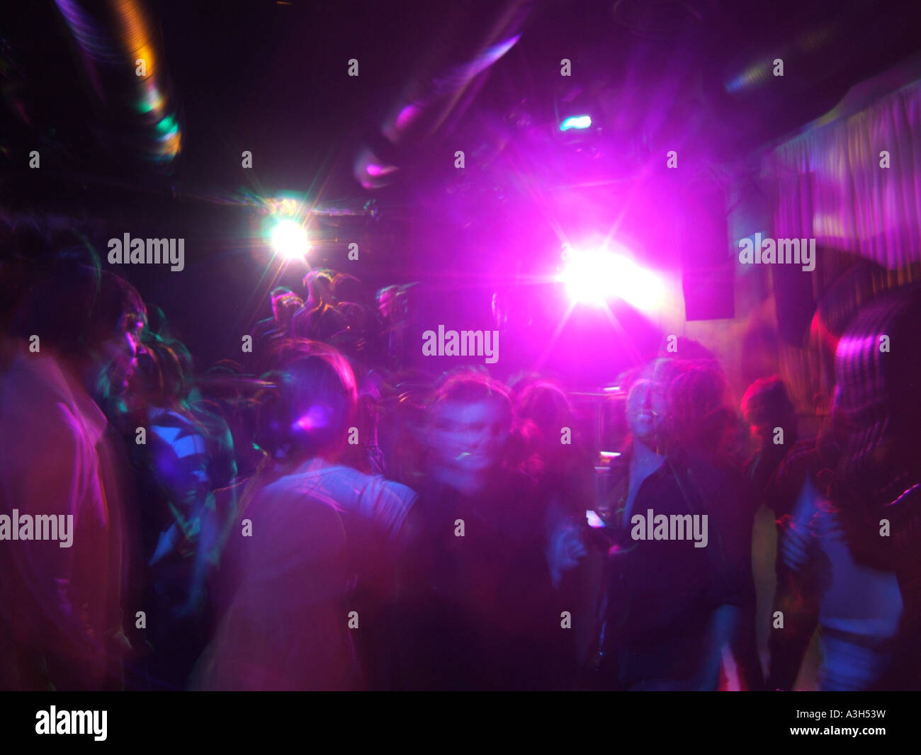 crowd of people dancing in night club Stock Photo - Alamy