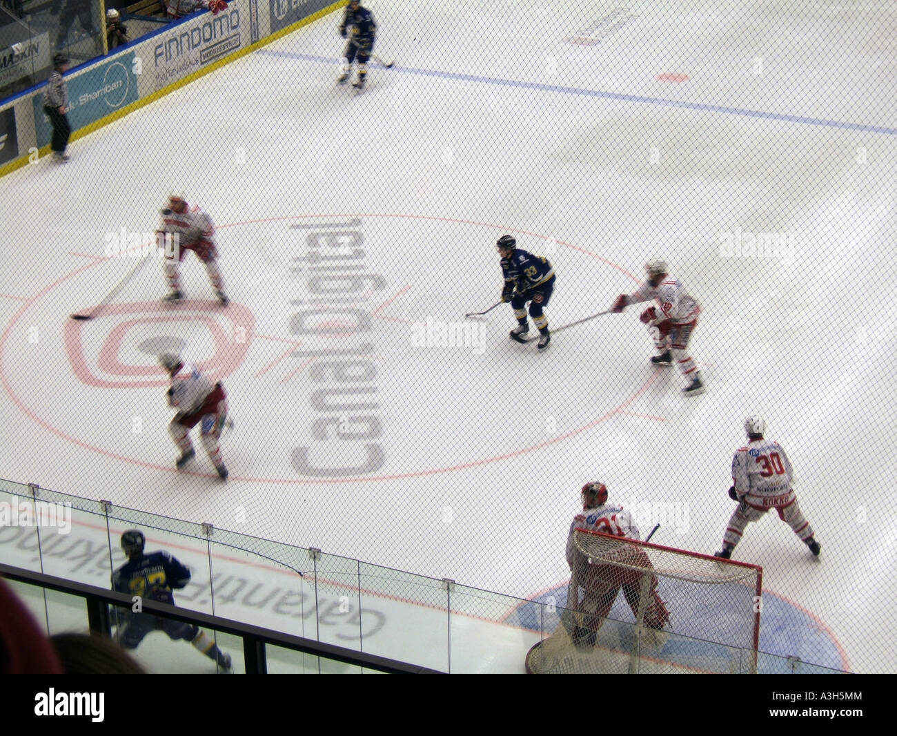 ice hockey match HV71 versus Timrå IK at the Kinnarps Arena in ...
