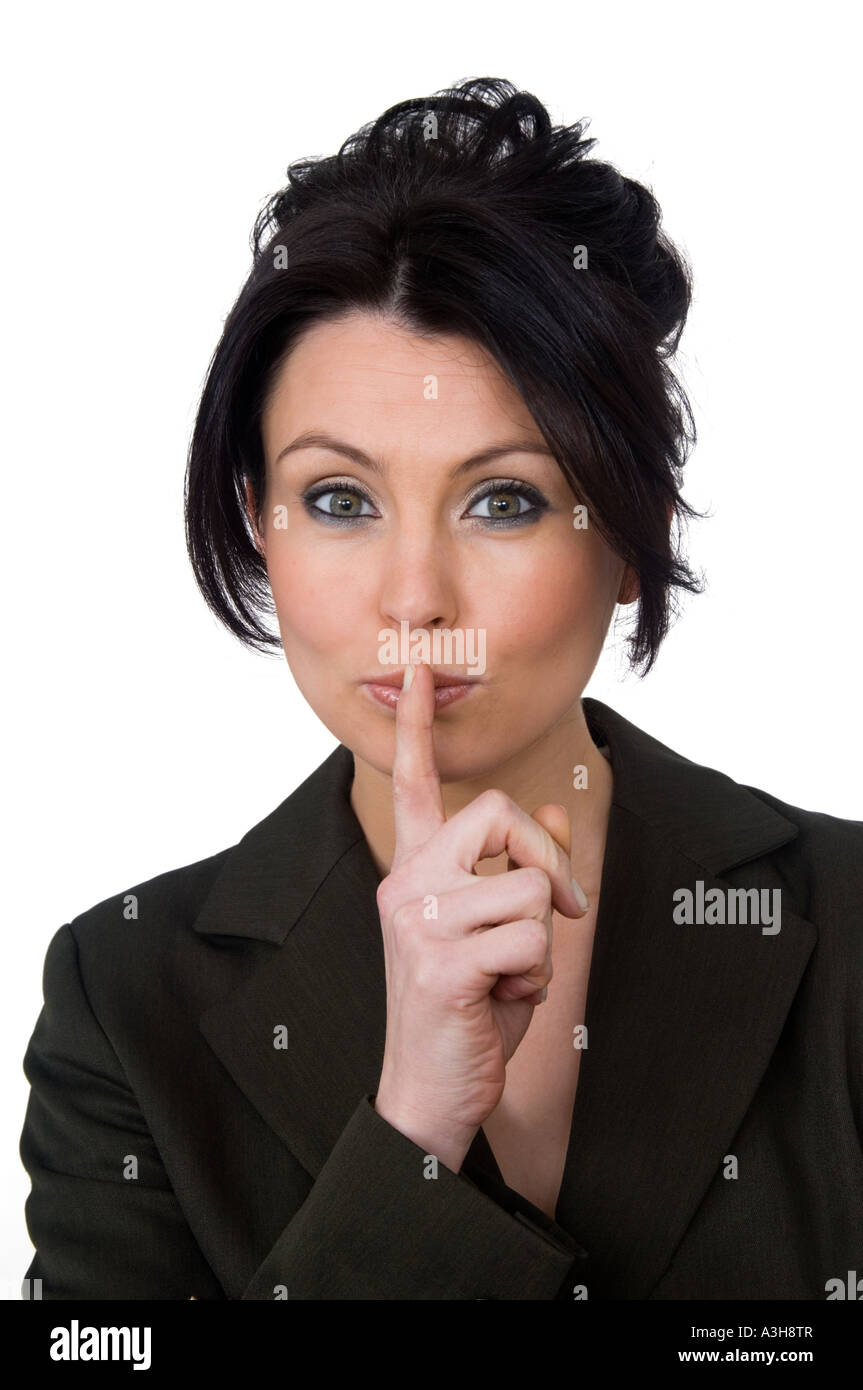 Silence expression Cut Out Stock Images & Pictures - Alamy