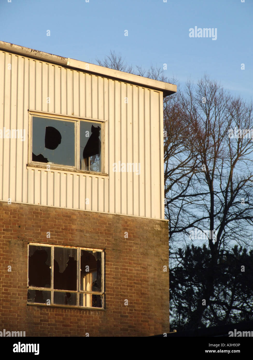 old property with smashed windows Stock Photo - Alamy