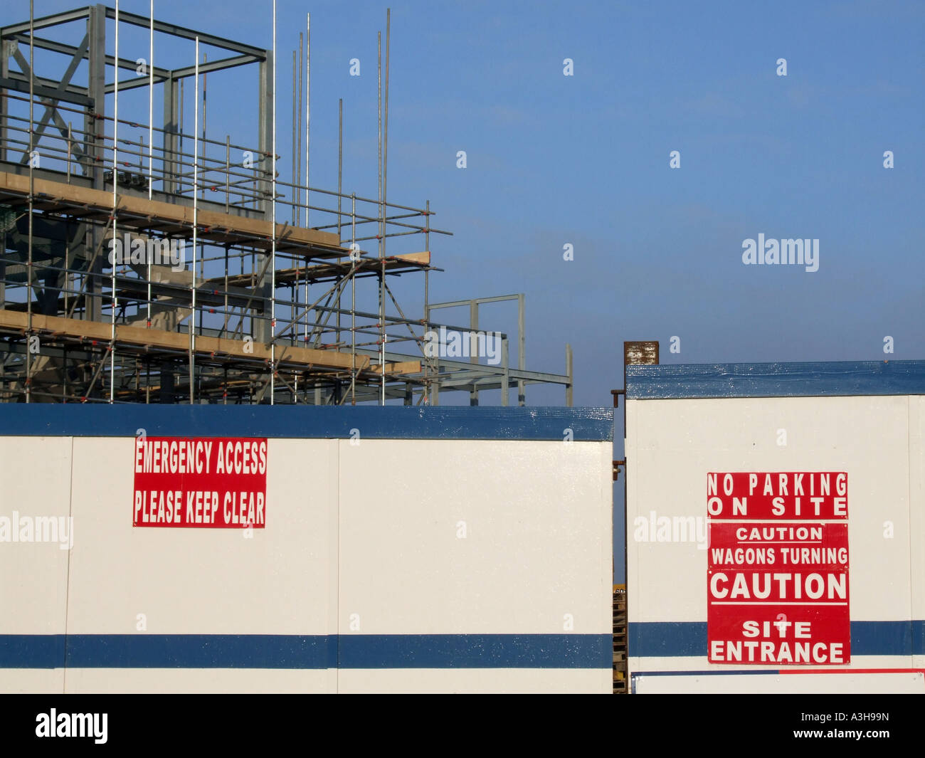 emergency access point on building site Stock Photo - Alamy