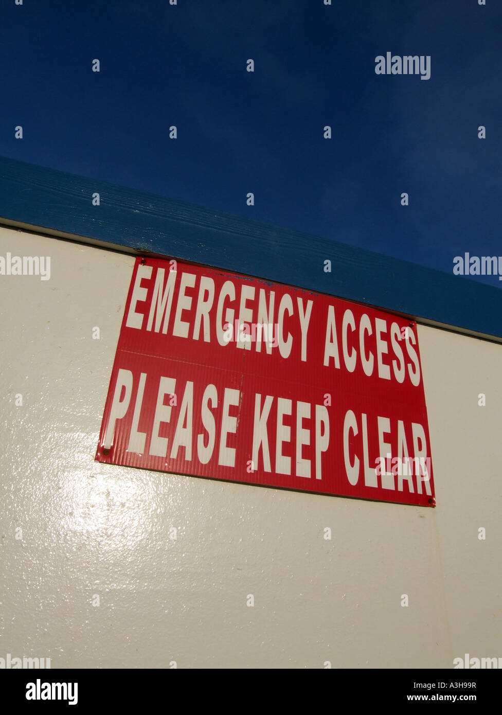 emergency access point on building site Stock Photo - Alamy
