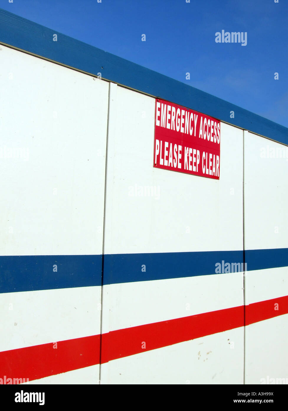 emergency access point on building site Stock Photo - Alamy