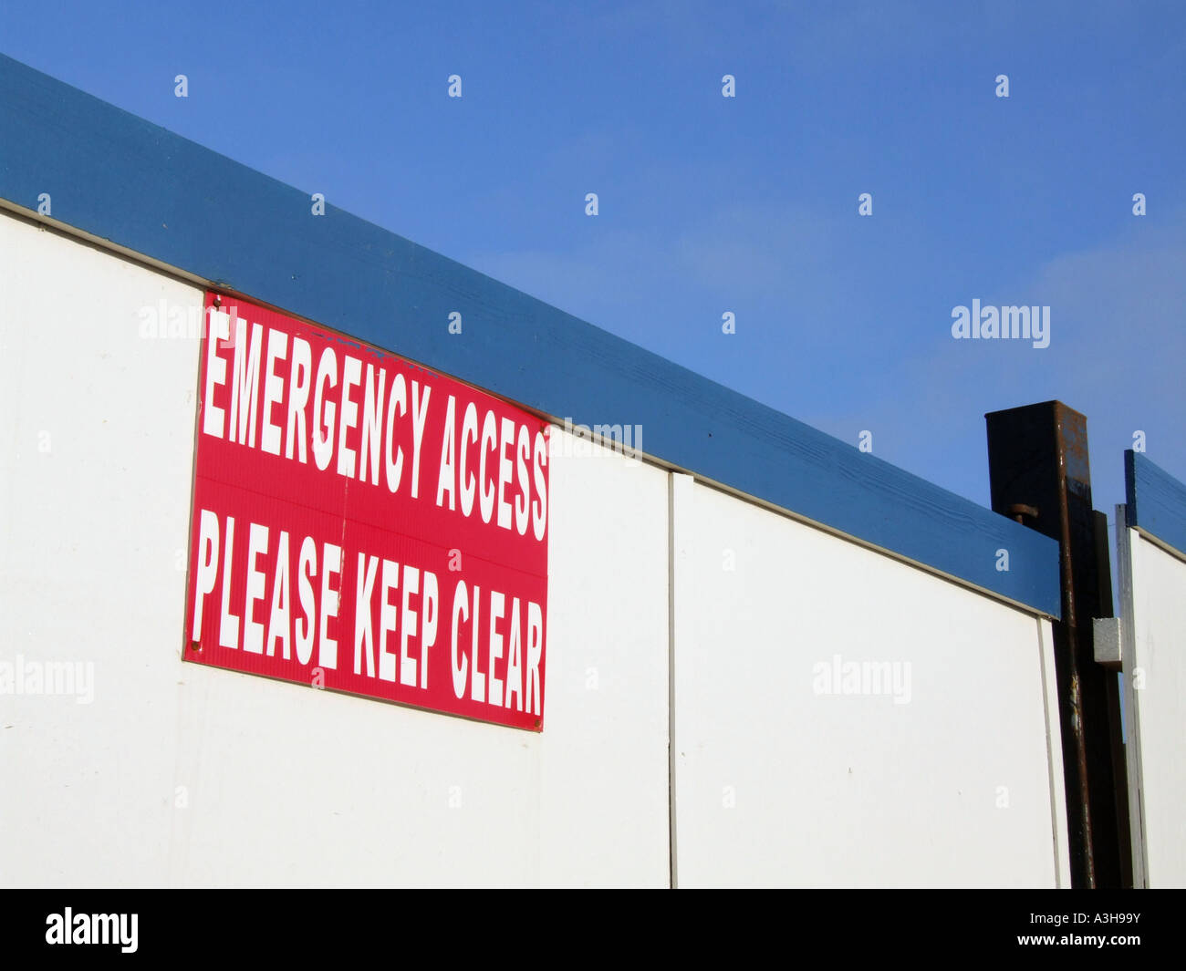 emergency access point on building site Stock Photo - Alamy