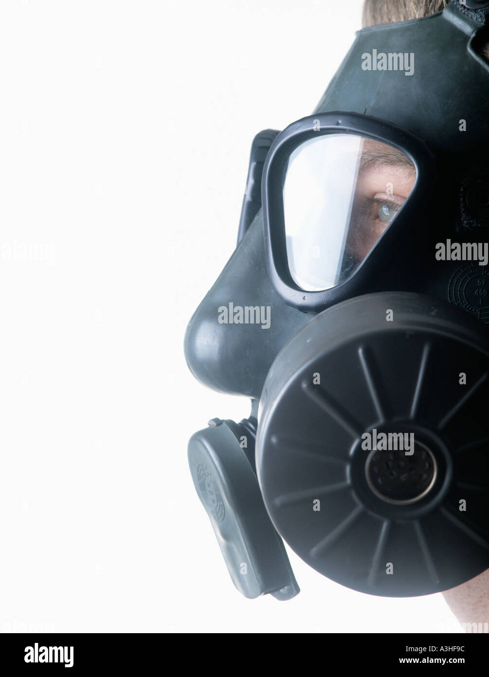 MAN IN A GAS MASK Stock Photo - Alamy