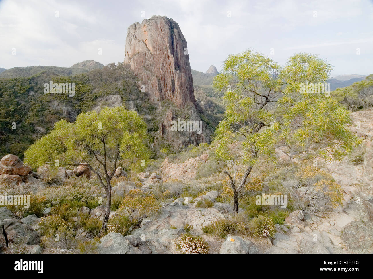 Crater Bluff spectacular volcanic rock formations in the Warrumbungles ...