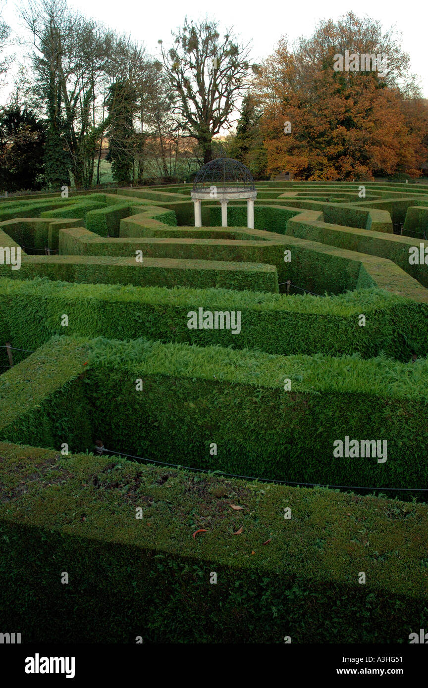 Wye Valley Hedge Maze Puzzle Symonds Yat Herefordshire England Stock ...