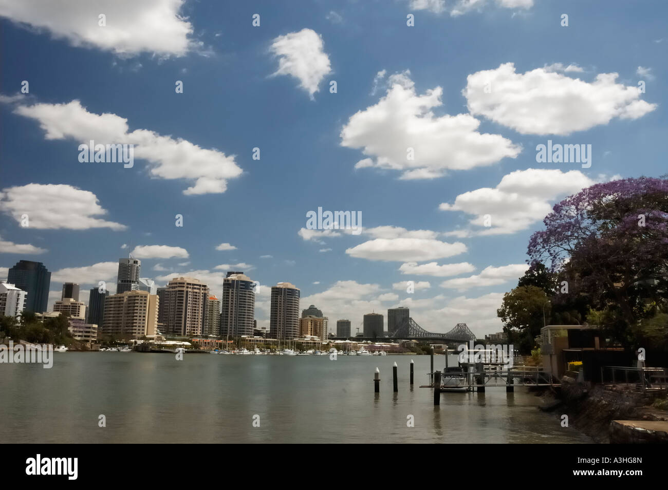 Skyline of Kangaroo Point Brisbane Queenlsand Australia Stock Photo - Alamy