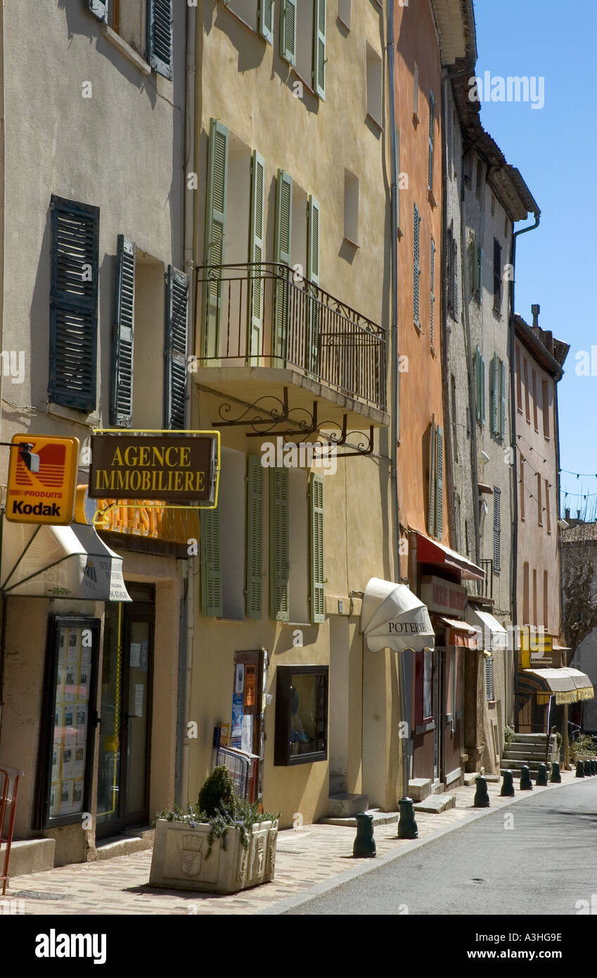 Bld General de Gaulle Flayosc village Var France Stock Photo - Alamy