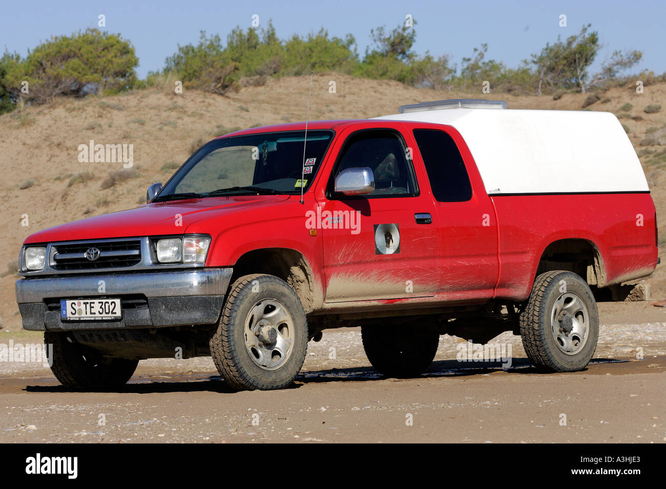 pickup at the beach of kato samiko at peloponnissos in greece Stock ...