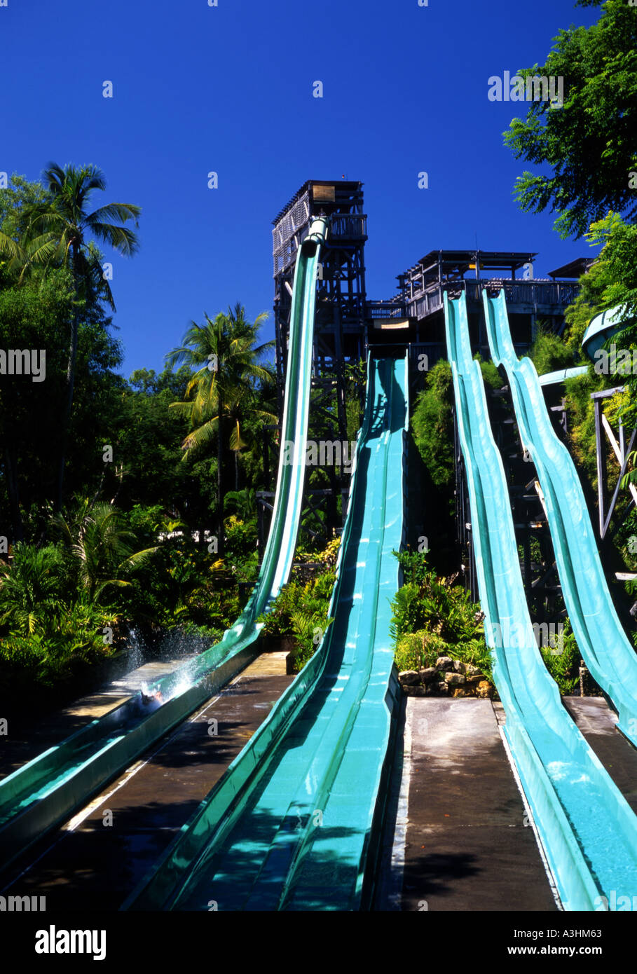 water feature at the popular tourist spot waterbom park kuta bali ...