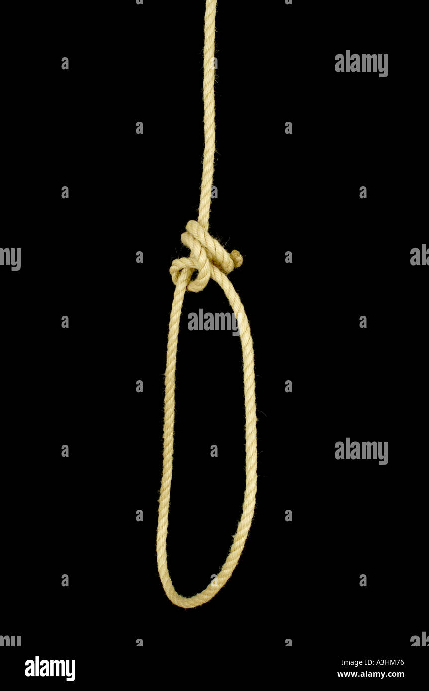 Rope noose hang hanging hi-res stock photography and images - Alamy
