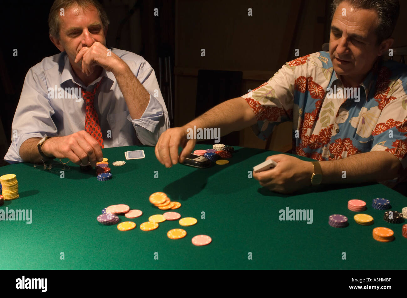 Two Men Playing Cards High Resolution Stock Photography and Images - Alamy