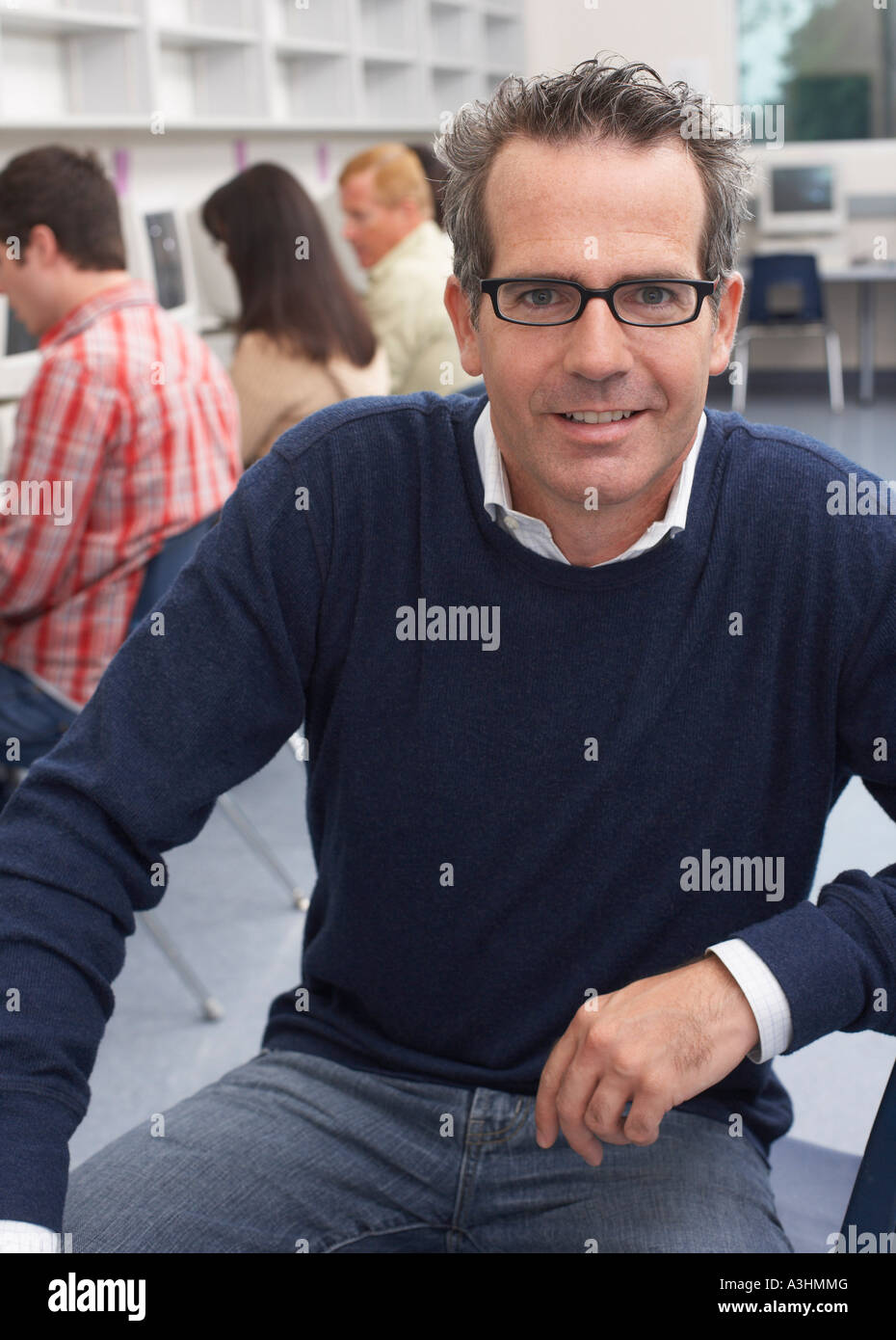 Female teacher male pupil attractive hi-res stock photography and ...