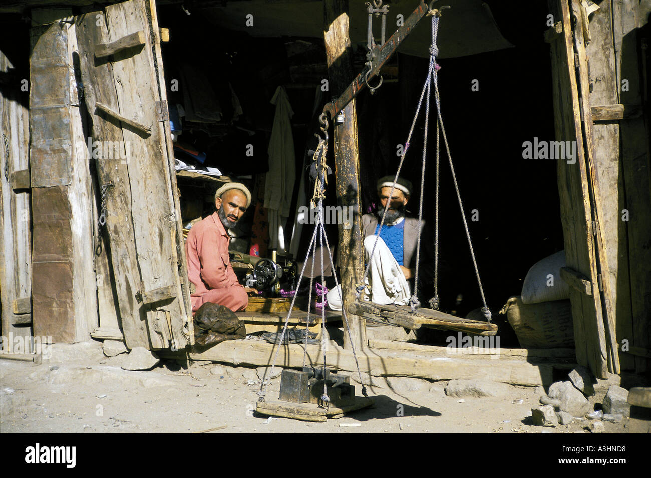 craftmans shop and market stall village of naran kaghan valley pakistan ...