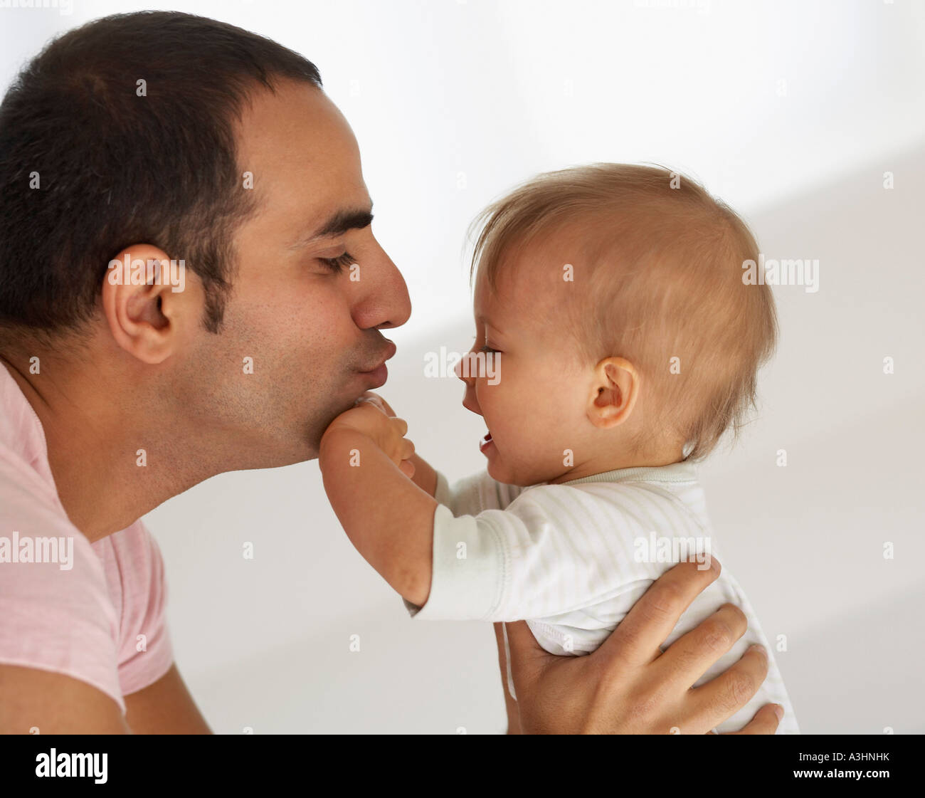 Father hugging sad children hi-res stock photography and images - Alamy