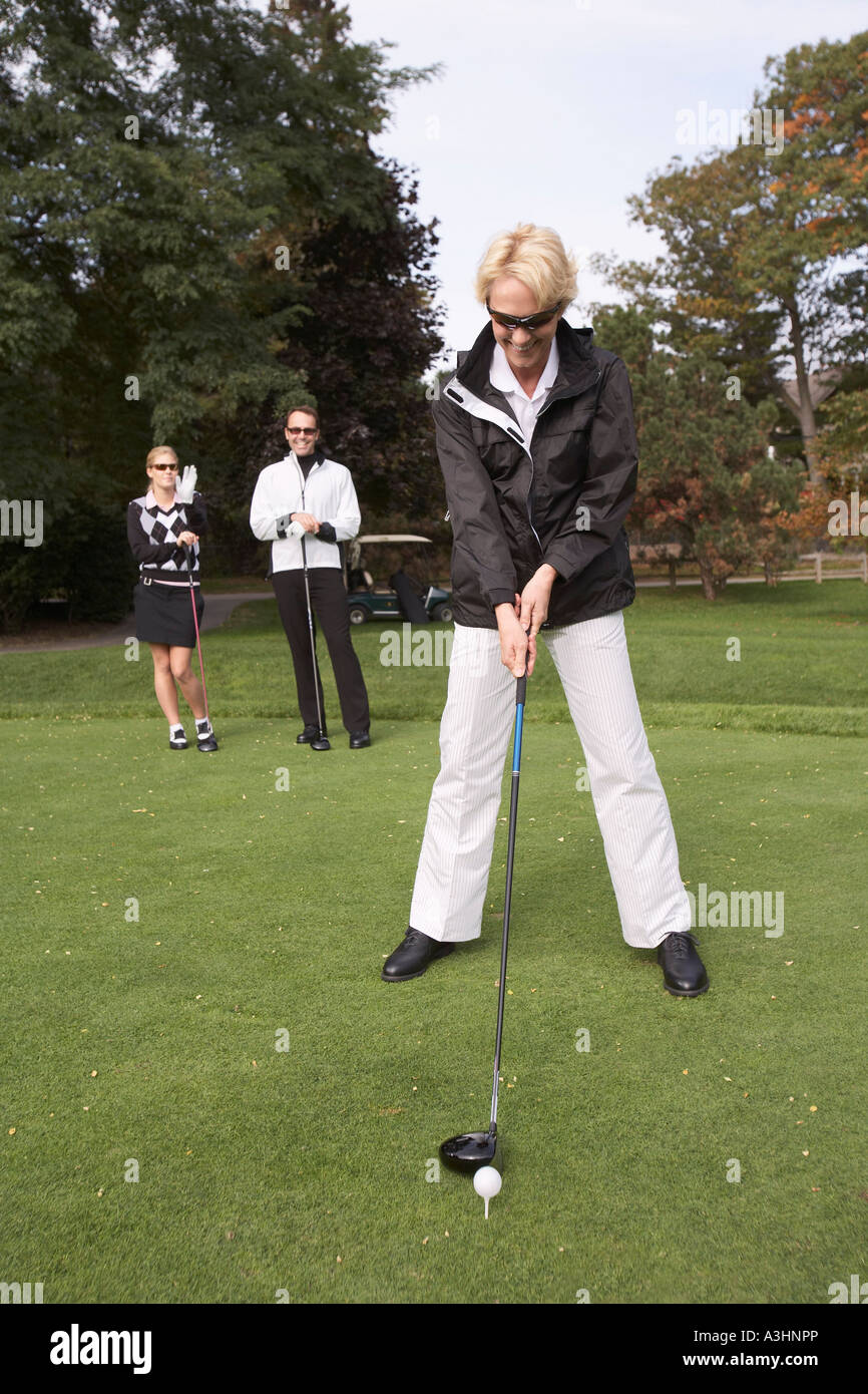 Father and daughter golfing hi-res stock photography and images - Alamy