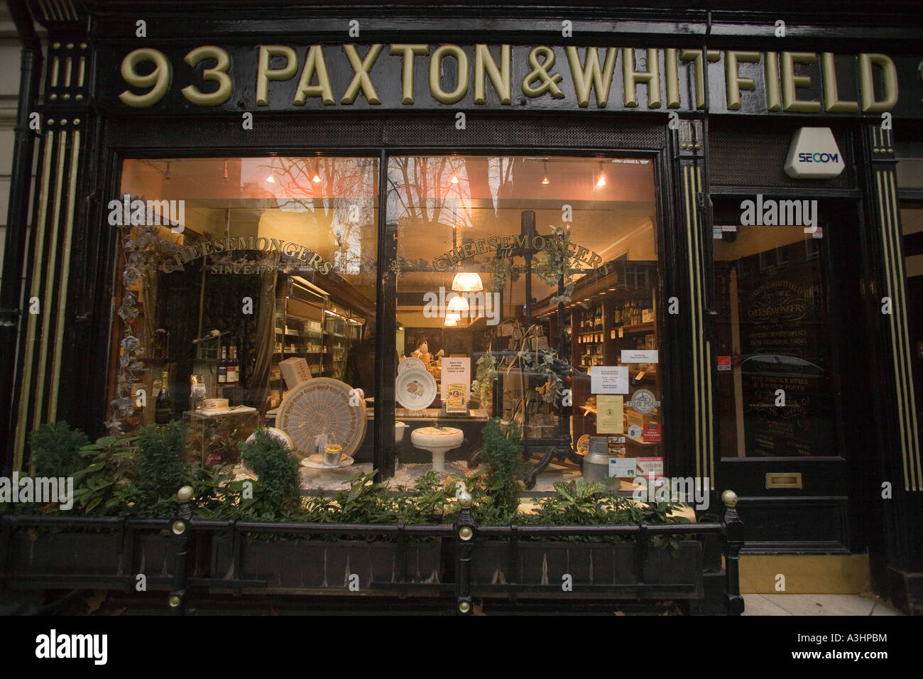 london england paxton's cheese-merchants in jermyn street Stock Photo ...