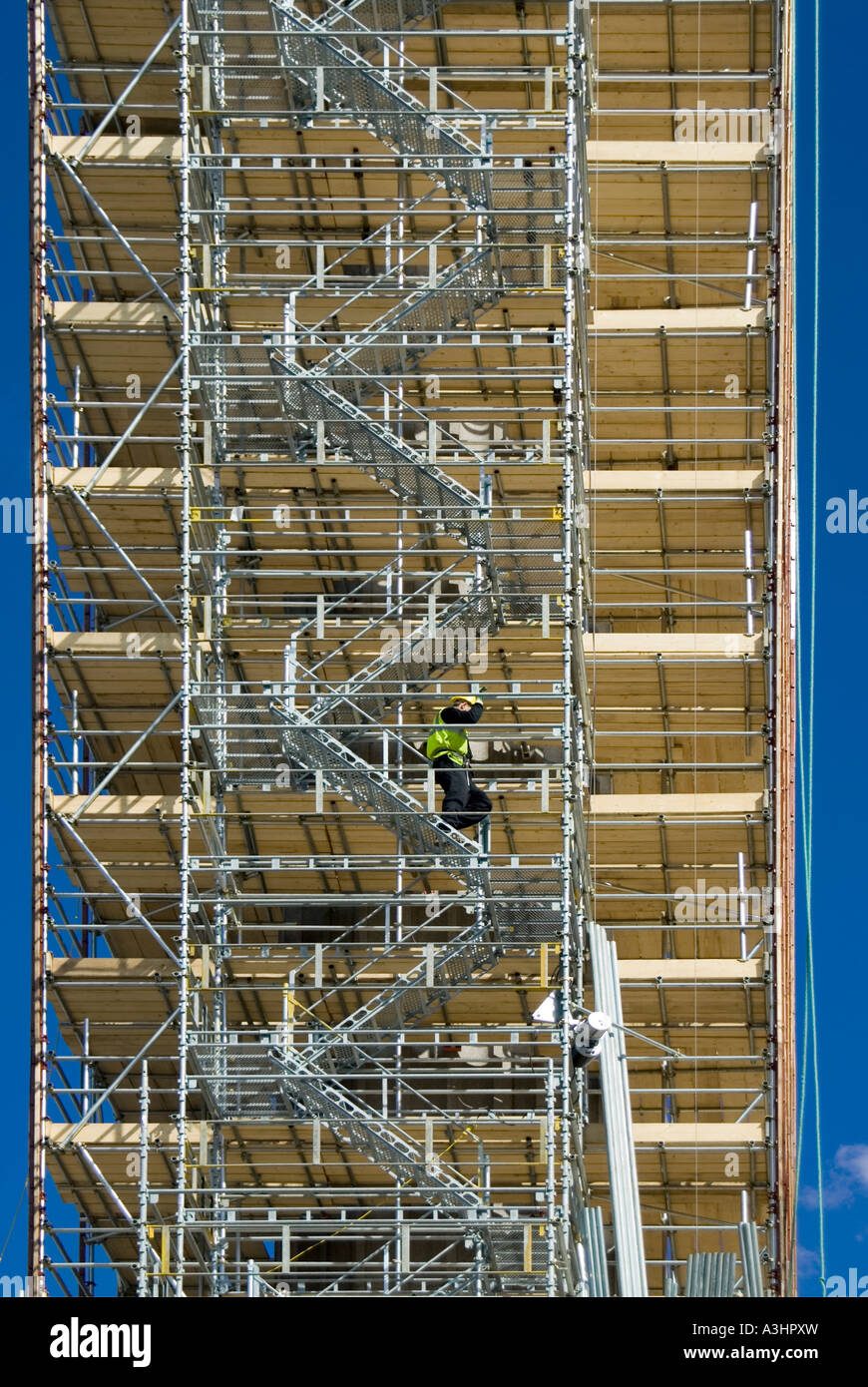 New scaffolding timber boards & steel scaffold tubes safe access ...
