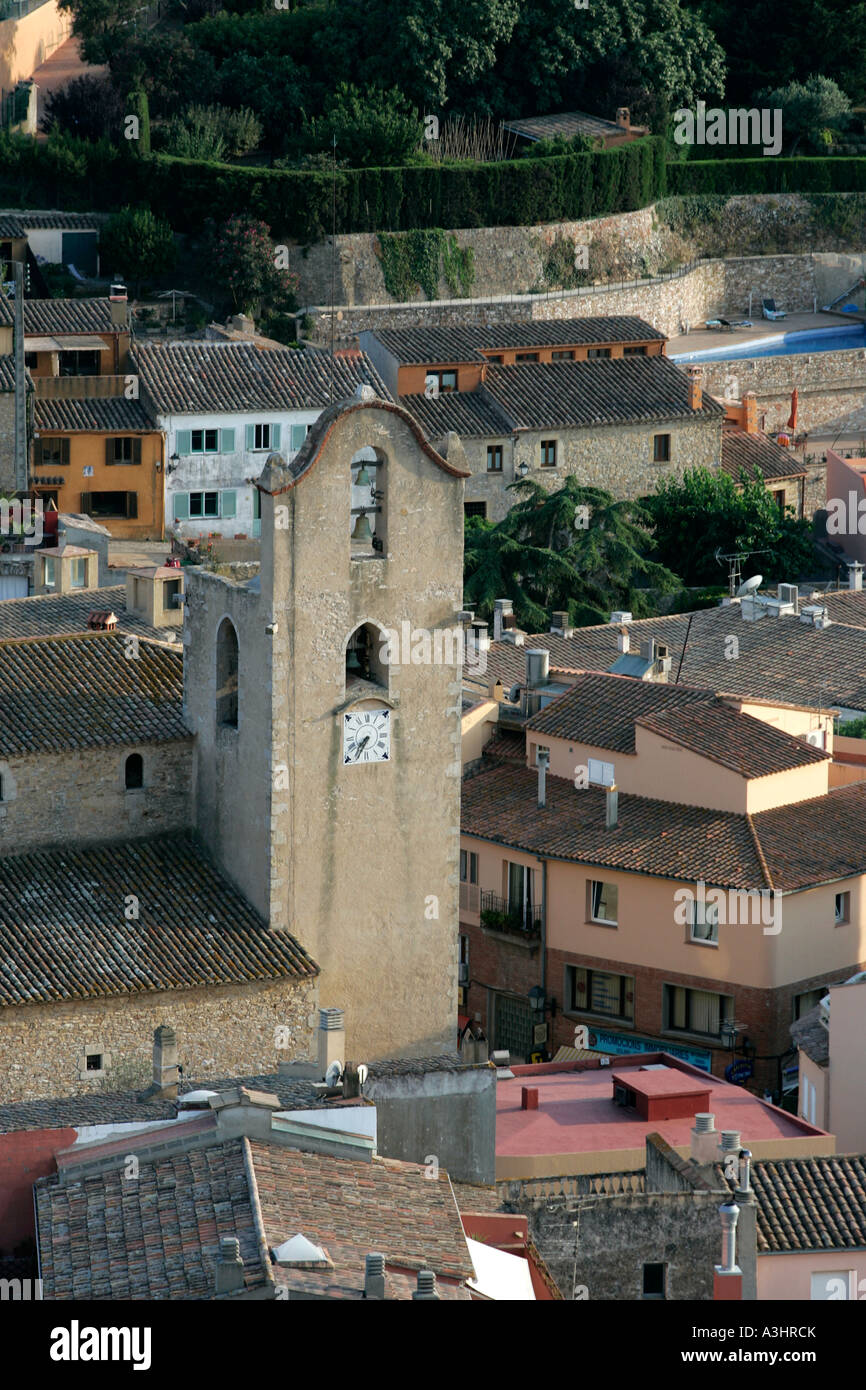 Aerial view of Begur in Spain Stock Photo - Alamy