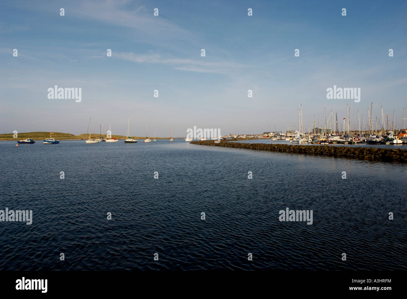 Moored boats in Amble marina, Northumberland, UK Stock Photo - Alamy