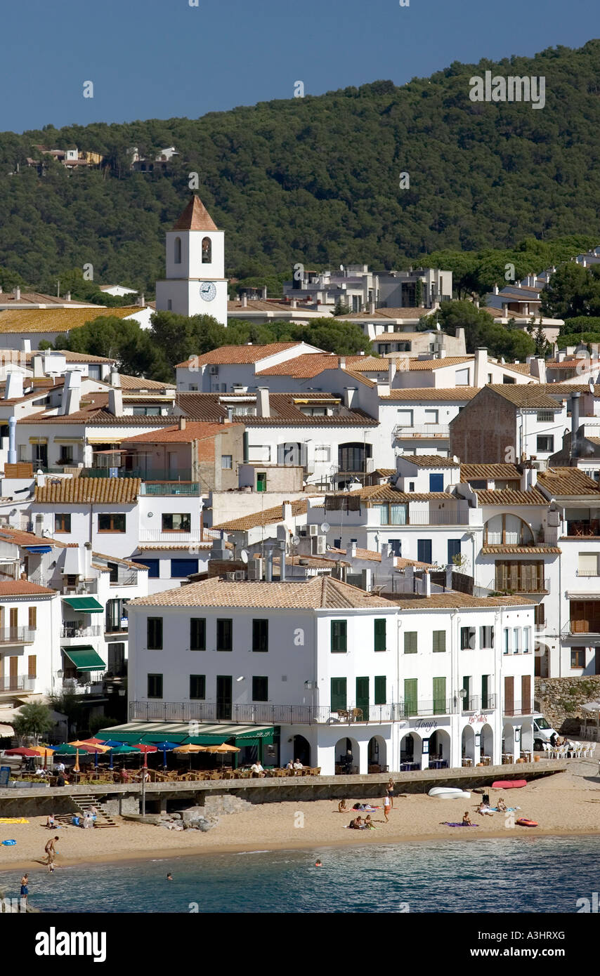 The village of Calella de Palafrugell on the Costa Brava in Spain Stock ...