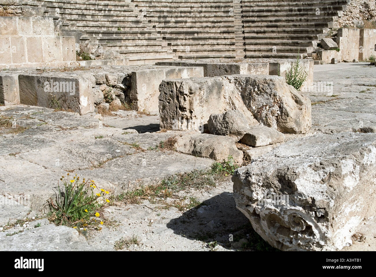 Ancient amphitheatre. Kato Paphos, Cyprus Stock Photo - Alamy