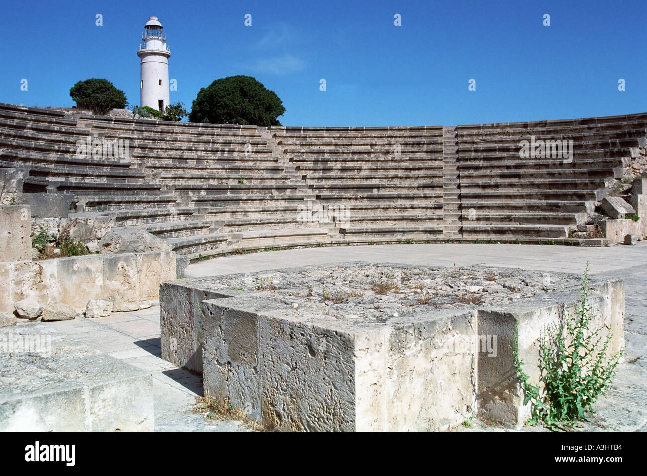 Ancient amphitheatre. Kato Paphos, Cyprus Stock Photo - Alamy