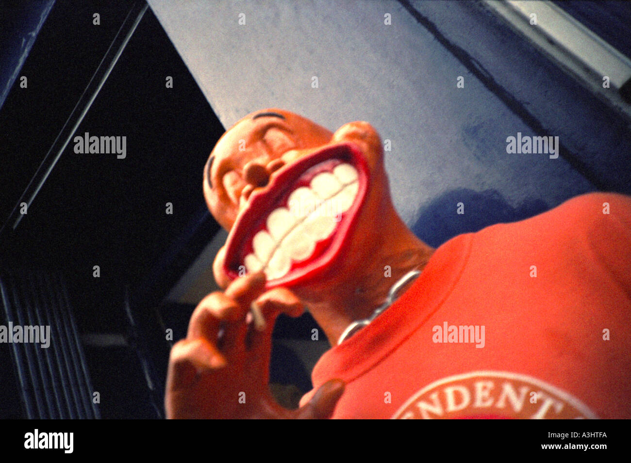 Model of a man with a big cheesy grin Stock Photo - Alamy