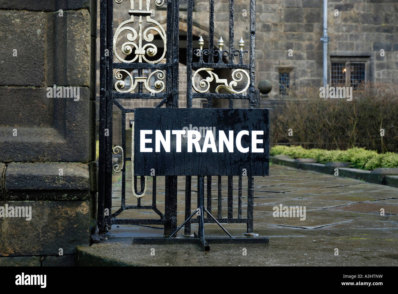 Hoghton Tower Entrance Stock Photo - Alamy