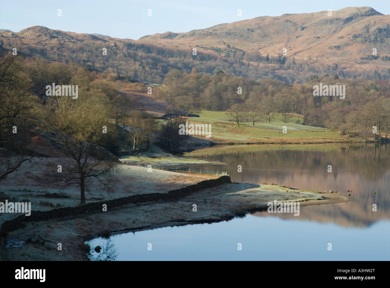 Rydal Water, Lake District, Frosty Morning Stock Photo - Alamy