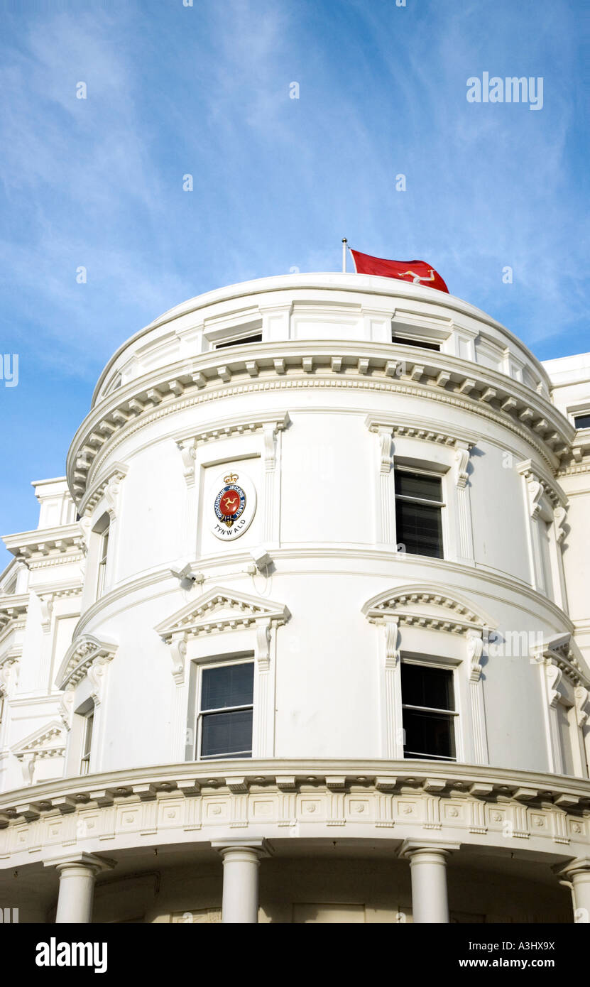 Tnywald wedding cake building, Douglas, Isle of Man Stock Photo - Alamy