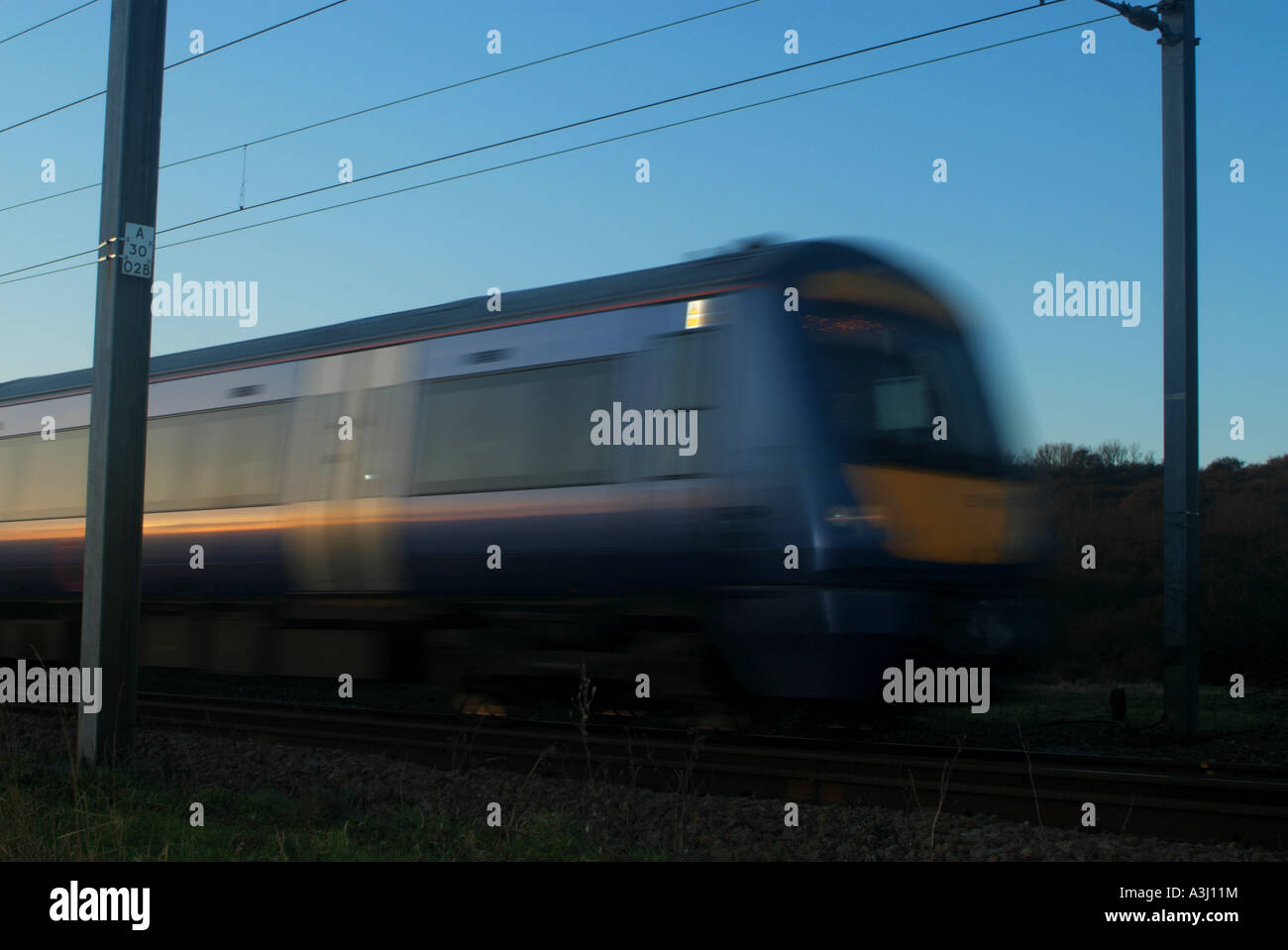 C2C passenger train speeds along a track. 2018122 23151811 914618 ...