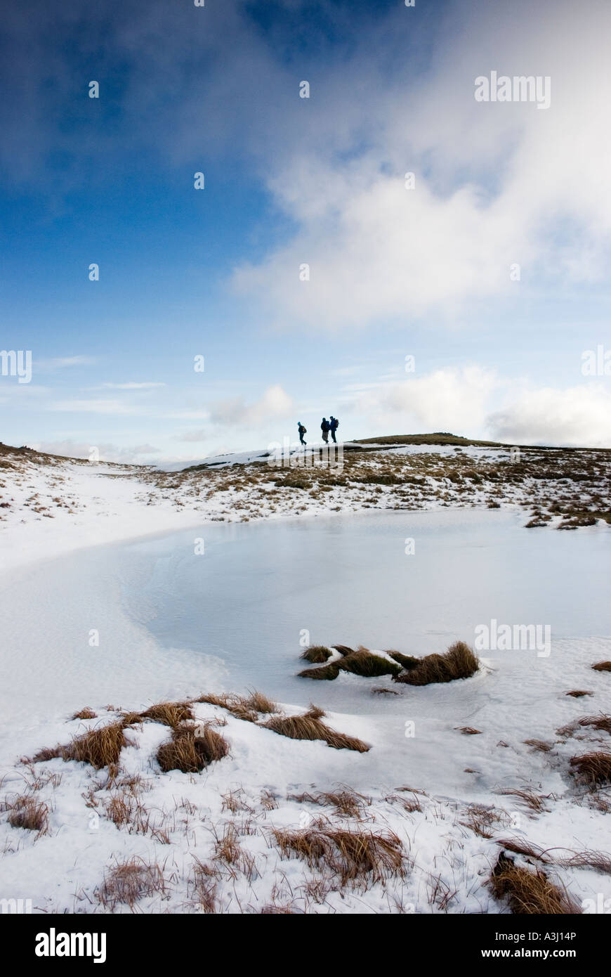 Walkers on Red Screes in the Lake District Stock Photo - Alamy