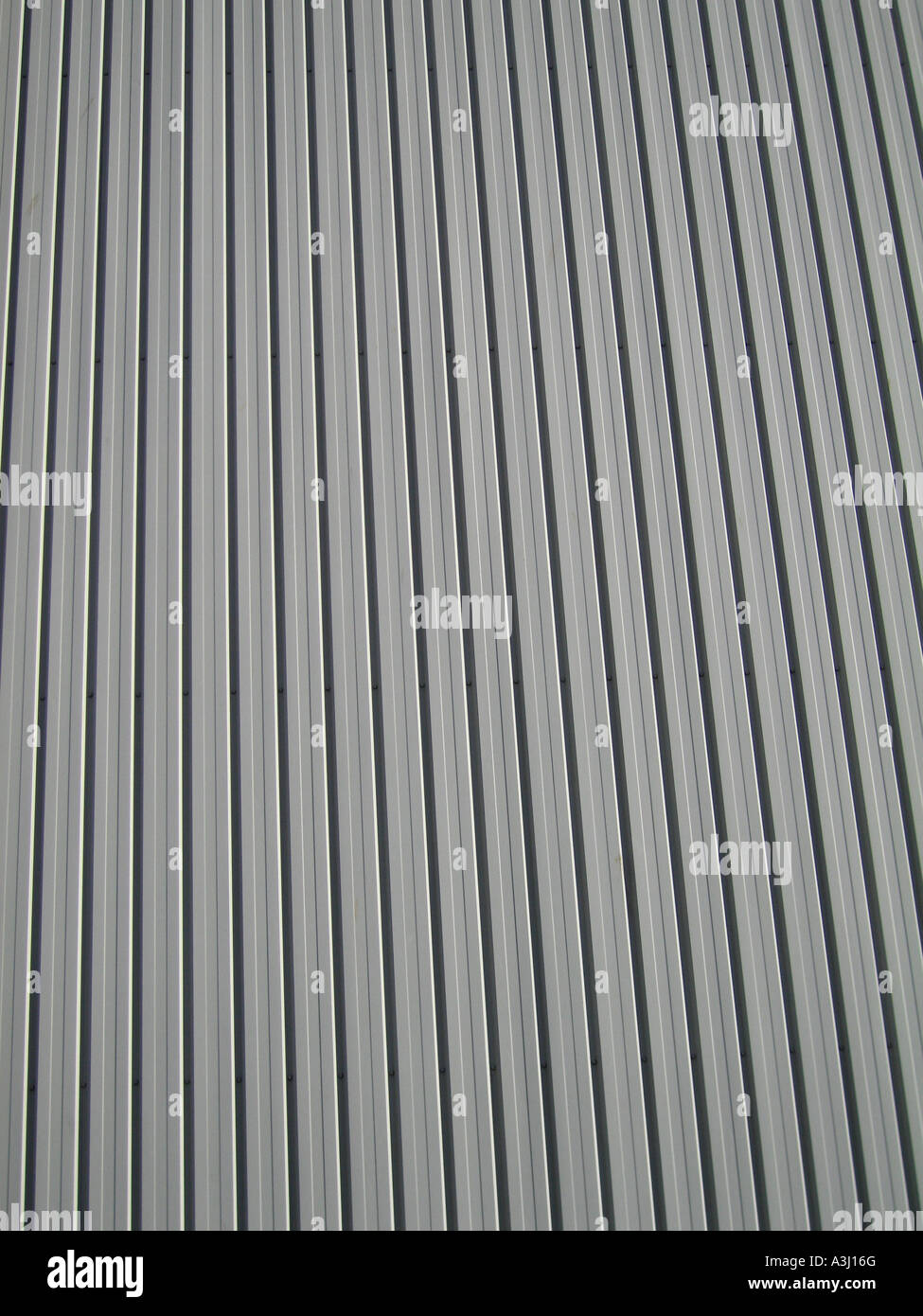 Profiled cladding on large industrial factory warehouse unit Stock ...